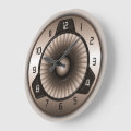 Steel Jet Engine Aviation Large Round Wall Clocks | Zazzle