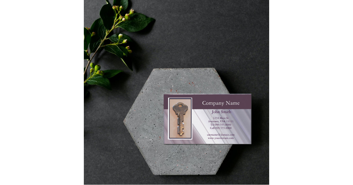 Steel Key Business Card | Zazzle