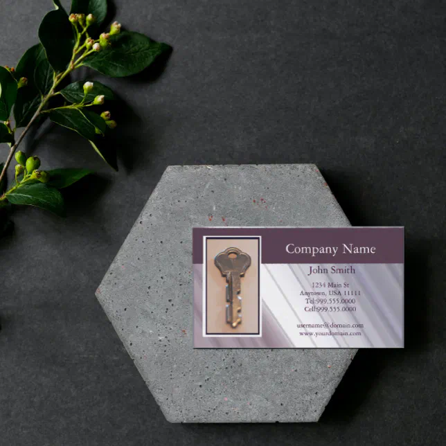 Steel Key Business Card | Zazzle