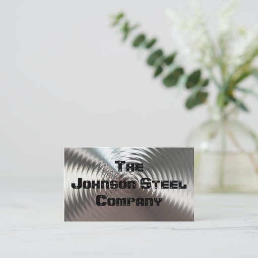 Steel Metal Business Cards | Zazzle