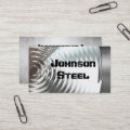Steel Metal Look Business Cards | Zazzle