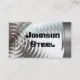 Steel Metal Look Business Cards | Zazzle