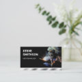 Steel Metallic Metal Works Welding Service Welder Business Card | Zazzle