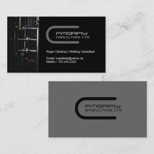 Steel Pipes Business Card | Zazzle