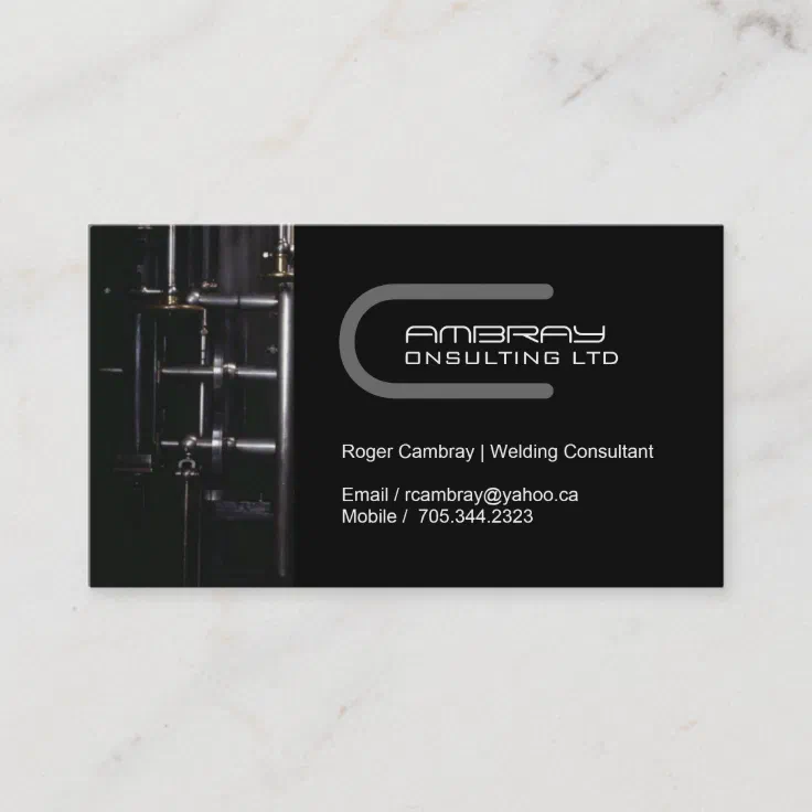 Steel Pipes Business Card | Zazzle