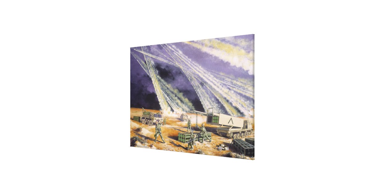 Steel Rain Desert Storm by Frank M. Thomas Canvas Print | Zazzle