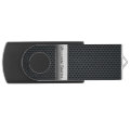 Steel striped dark metal USB flash drive | Zazzle