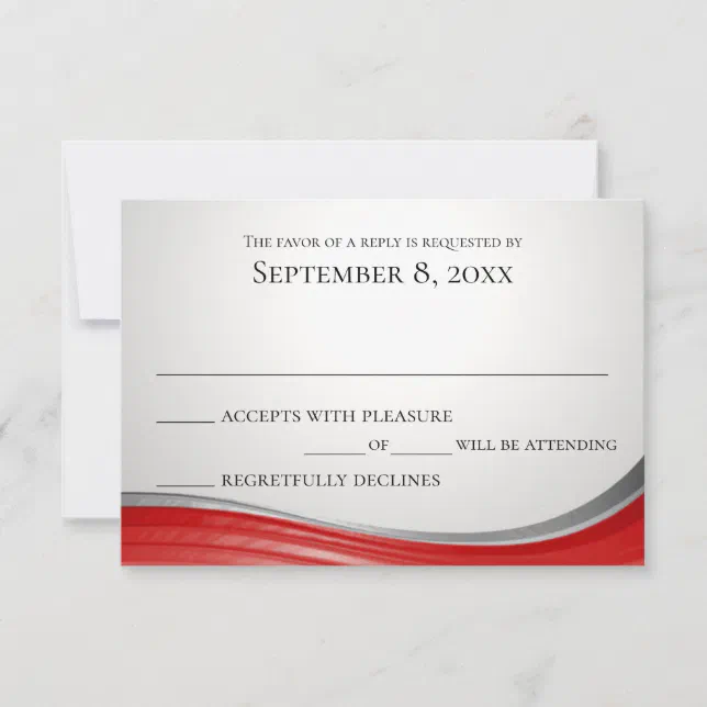 Steel Wave Red Response | Zazzle