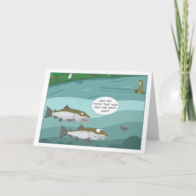 Steelhead Fish of 1000 casts Card | Zazzle