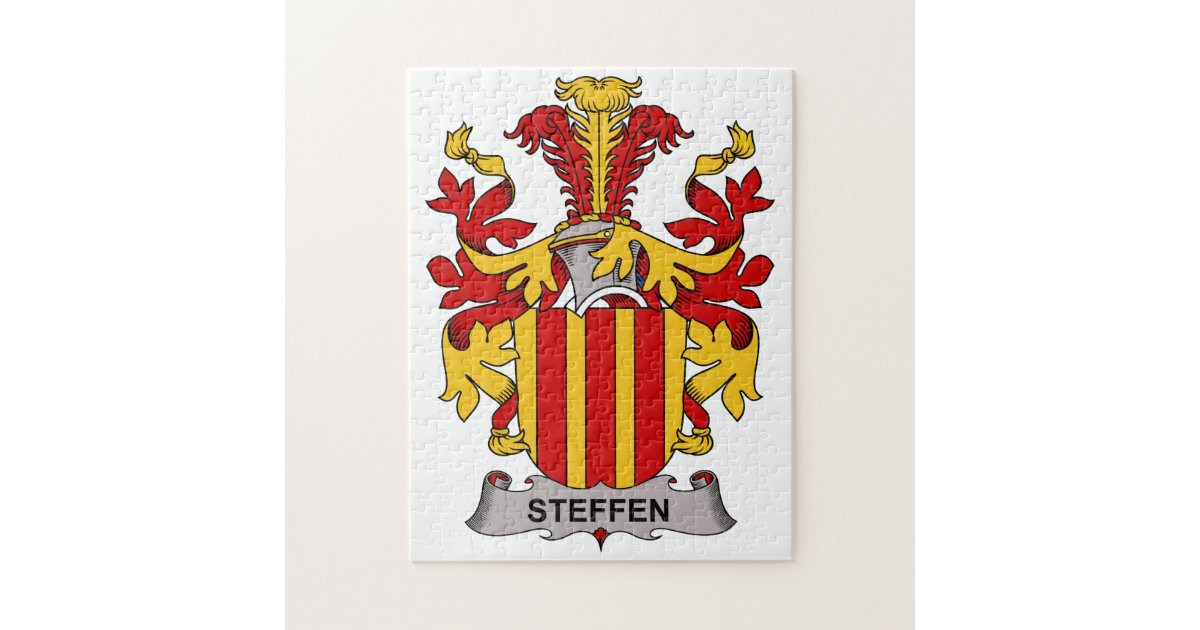 Steffen Family Crest Jigsaw Puzzle | Zazzle