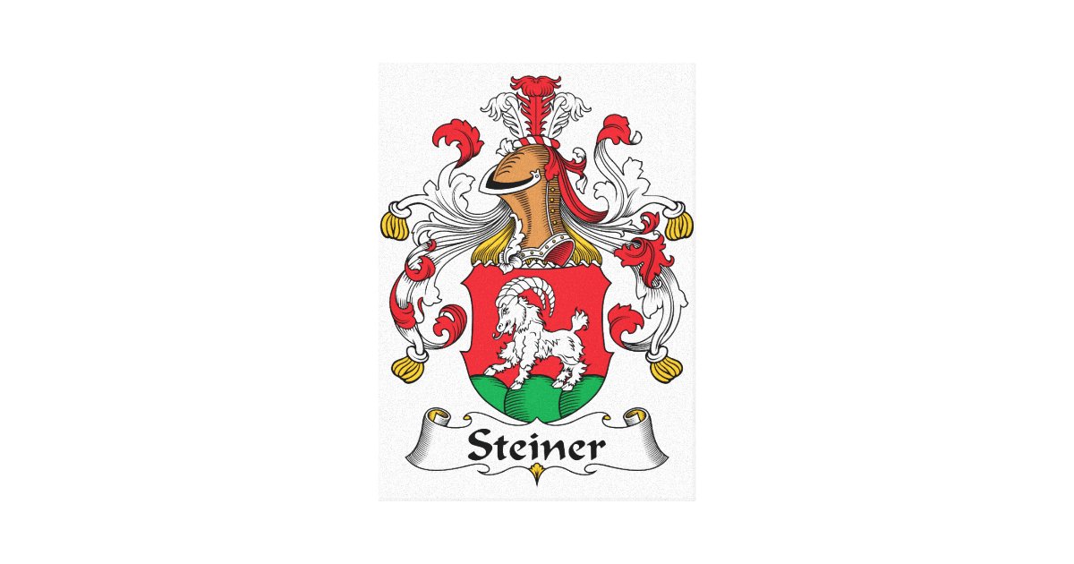 Steiner Family Crest Canvas Print | Zazzle