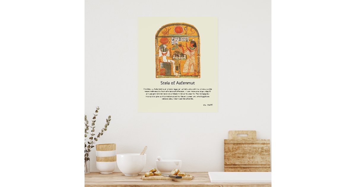 Stela of Aafenmut Poster | Zazzle