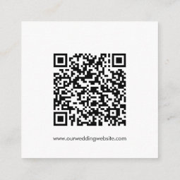 STELLA Minimalist RSVP Card, QR Code Insert | Zazzle