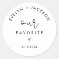 STELLA Our Favorite Treat Favor 1.5" (sheet of 20) Classic Round ...