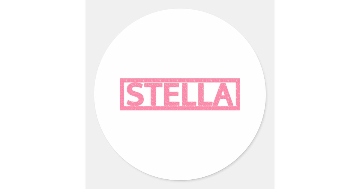 Stella Stamp Classic Round Sticker | Zazzle