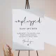 STELLA Unplugged Baby Shower Sign Foam Board | Zazzle