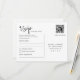 STELLA Wedding RSVP QR Code Postcard | Zazzle