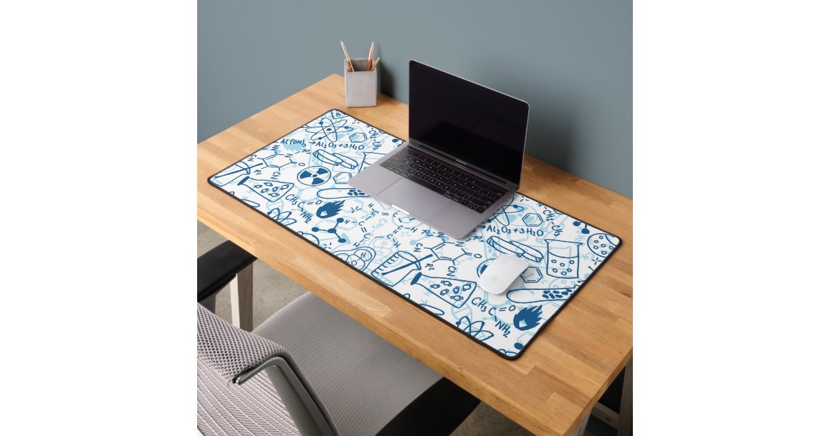 STEM Chemistry Science Sketch Doodle Desk Mat | Zazzle