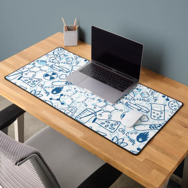 STEM Chemistry Science Sketch Doodle Desk Mat | Zazzle