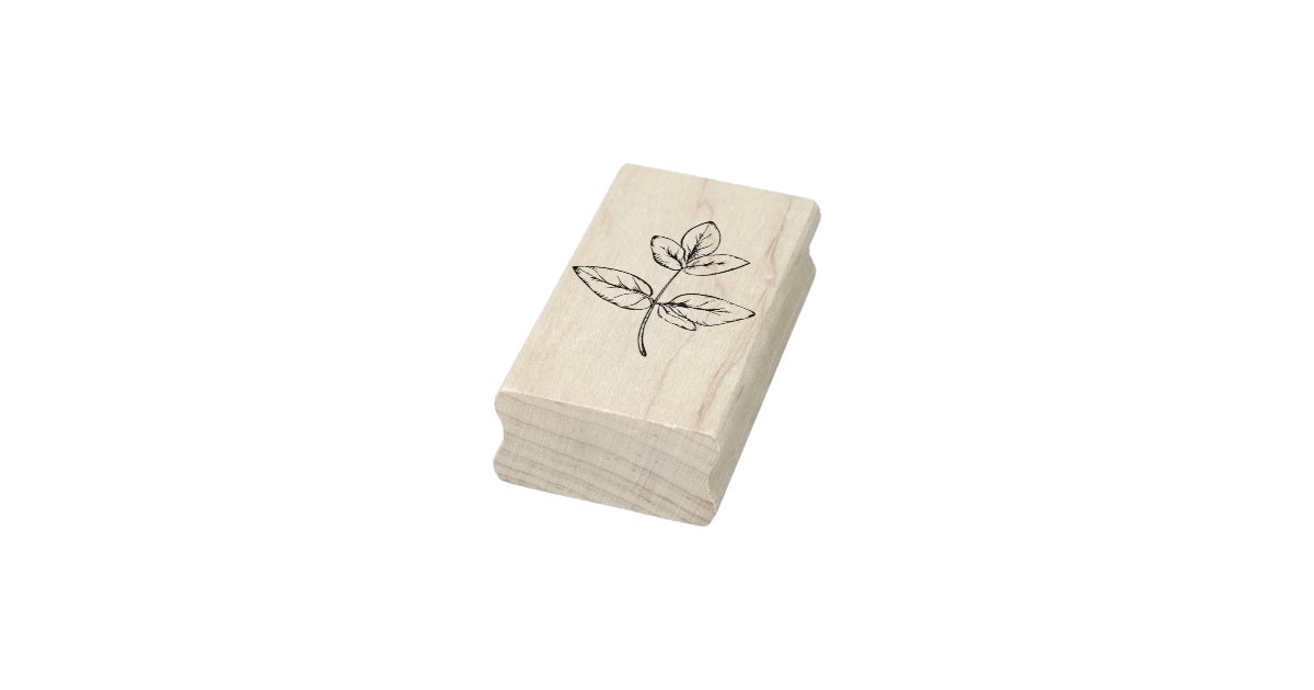Stem of Ivy Leaves Art Stamp | Zazzle