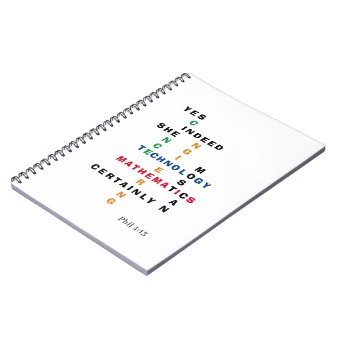 STEM Yes Indeed She Can Motivational Notebook | Zazzle