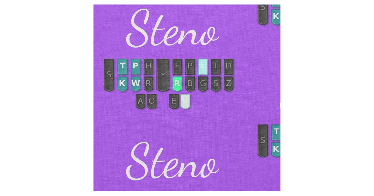 Steno Girl Court Reporter and Captioner DIY Fabric | Zazzle