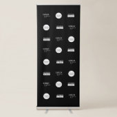 Step and repeat Company Sponsor logos Media Retractable Banner | Zazzle