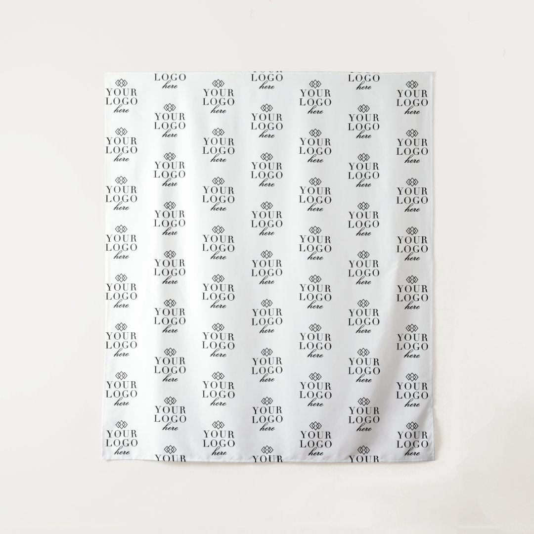Step and Repeat Small Business Logo Backdrop | Zazzle
