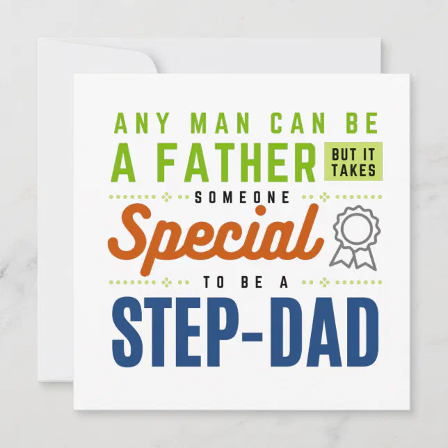 Step-Dad, Funny, Special Step-Dad Card | Zazzle