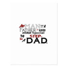 Step Dad Quote Fathers Day Postcard | Zazzle.com