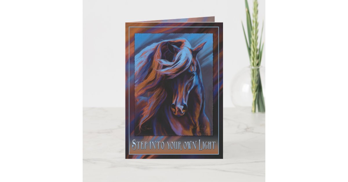 Step into your own light card | Zazzle