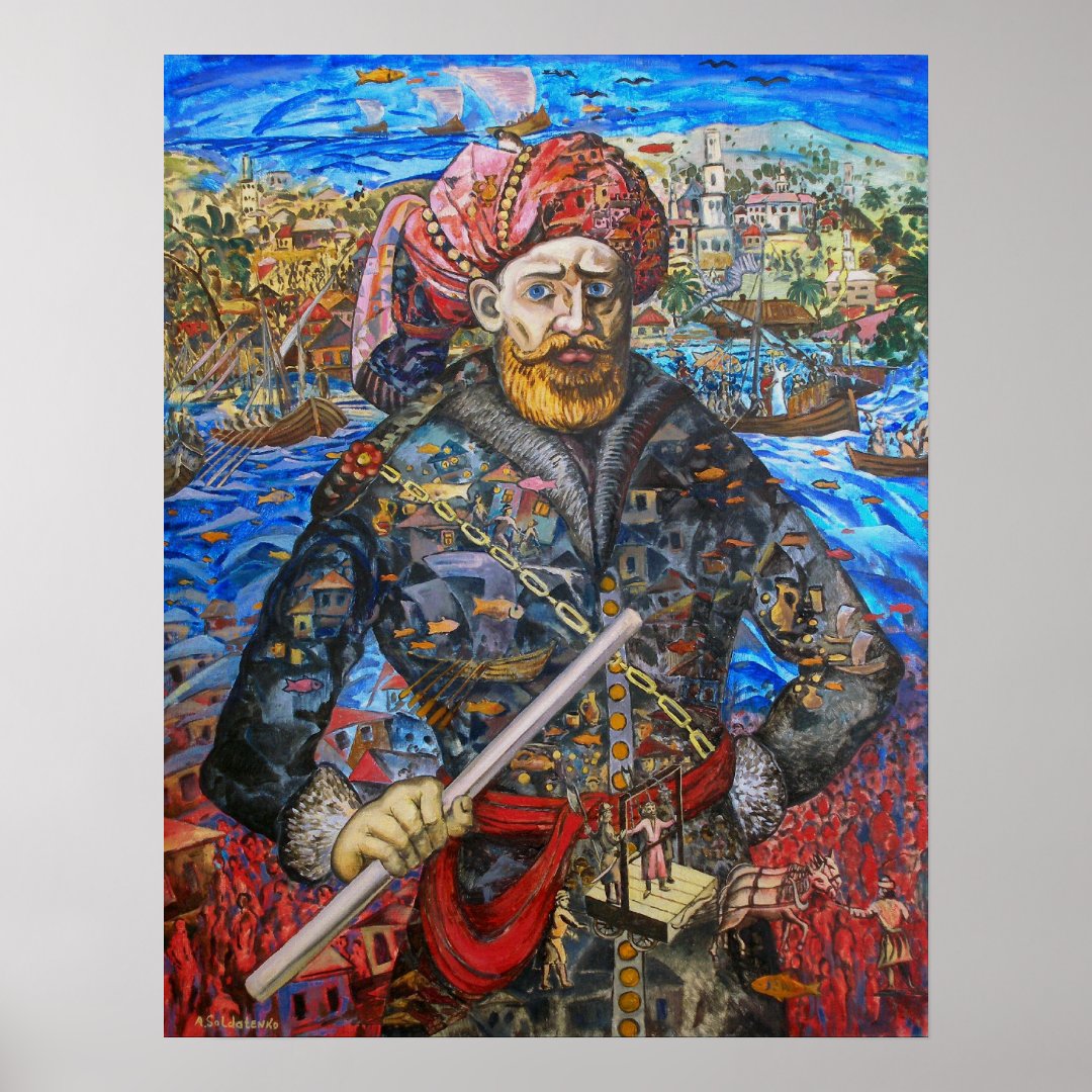 Stepan Razin Charming letters Original Poster | Zazzle