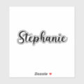Stephanie Name - Handwritten Calligraphy Sticker | Zazzle
