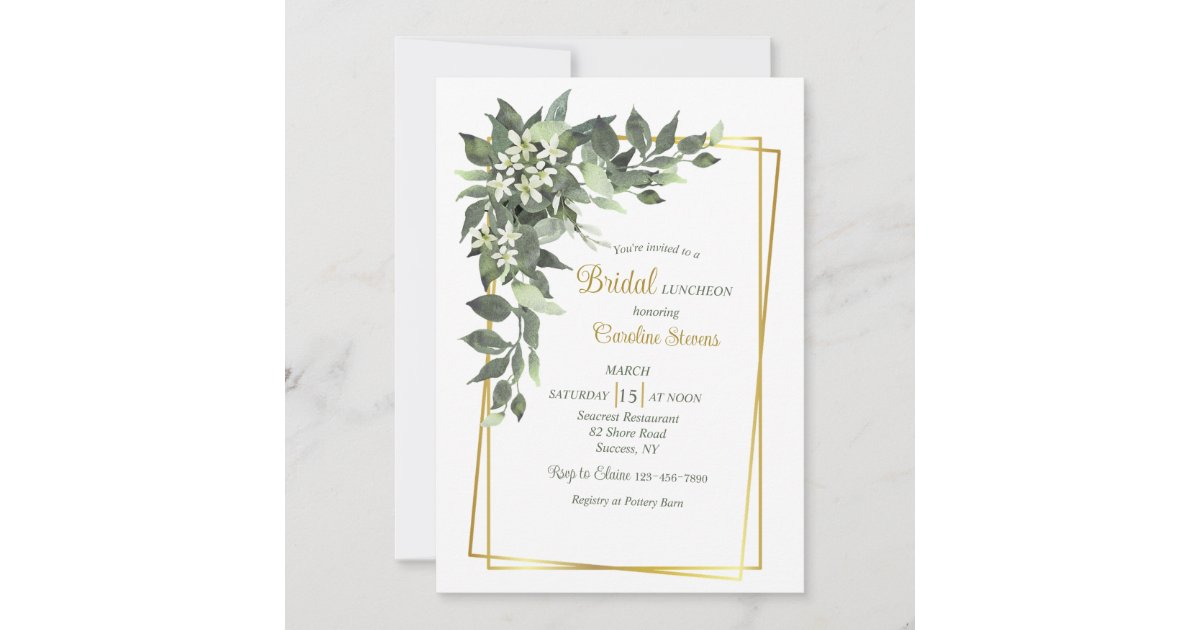 Stephanotis Cascade Invitation | Zazzle