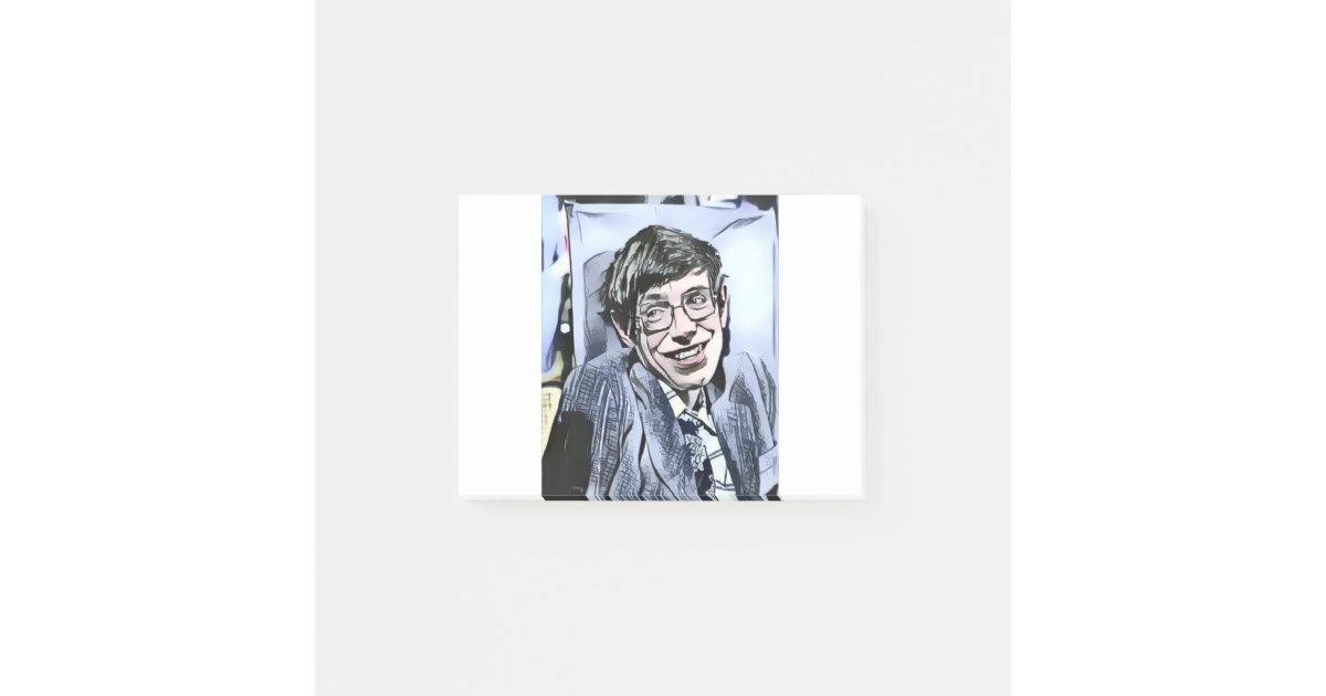 Stephen Hawking photo. Post-it Notes | Zazzle