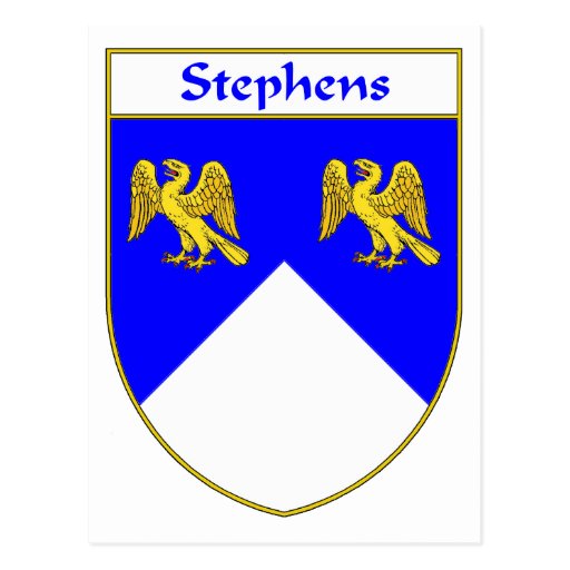 Stephens Coat of Arms/Family Crest Postcard | Zazzle