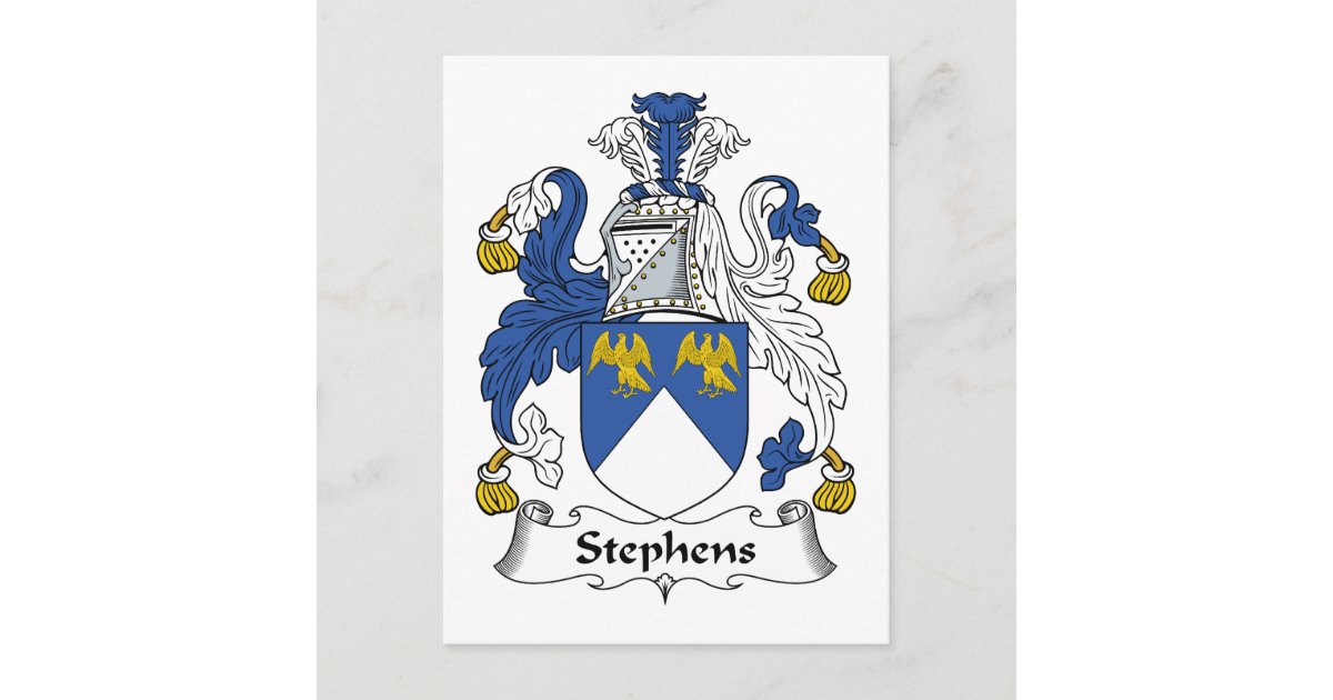 Stephens Family Crest Postcard | Zazzle