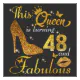 Stepping Into 48 Years | 48th Birthday Queen Poster | Zazzle