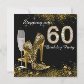 Stepping Into 60 Birthday Party Invitation | Zazzle