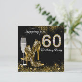 Stepping Into 60 Birthday Party Invitation | Zazzle