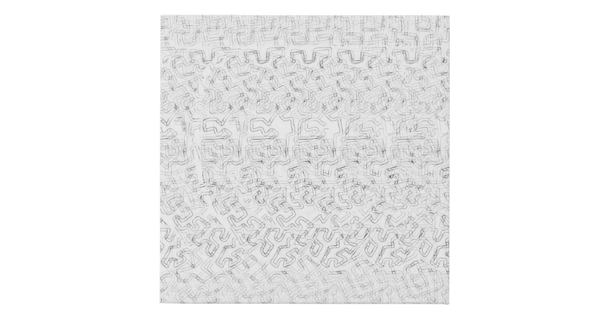 Stereogram 3D Hidden Mask Image Faux Canvas Print | Zazzle