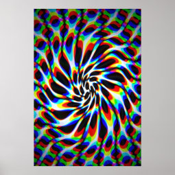 Stereogram Warp Poster | Zazzle