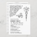 Stethoscope Caduceus Doctor Retirement Party Invitation | Zazzle