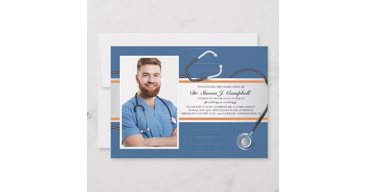 Stethoscope Photo Invitations 2 | Zazzle