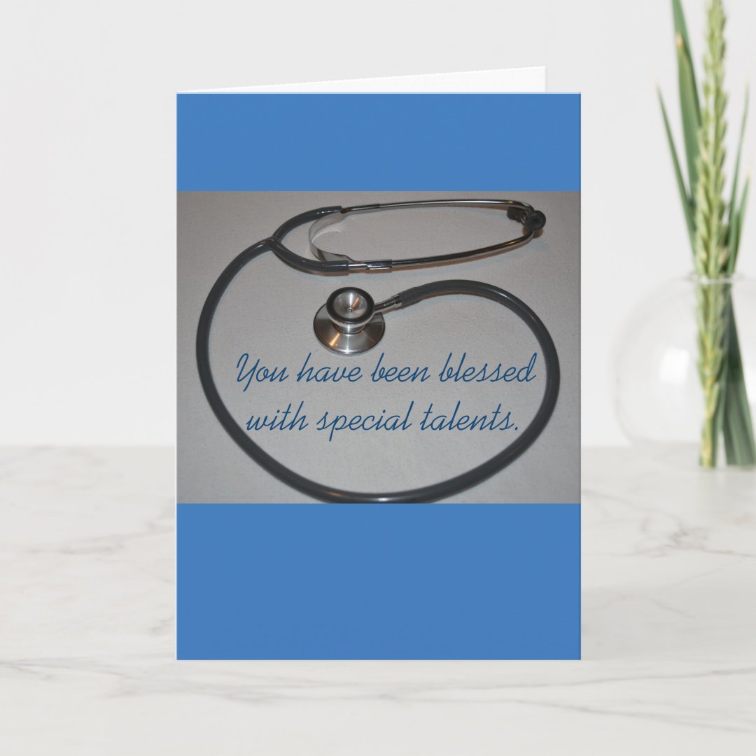 Stethoscope Physician's Assistant Graduation Card | Zazzle