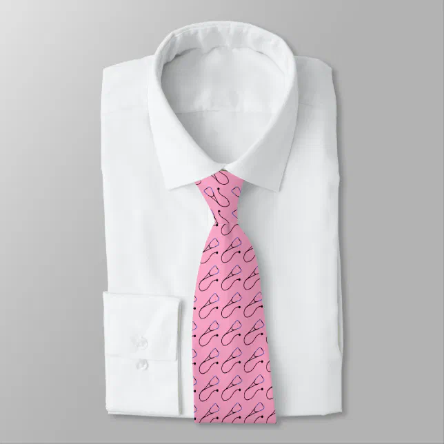 Stethoscope Symbol Tie | Zazzle