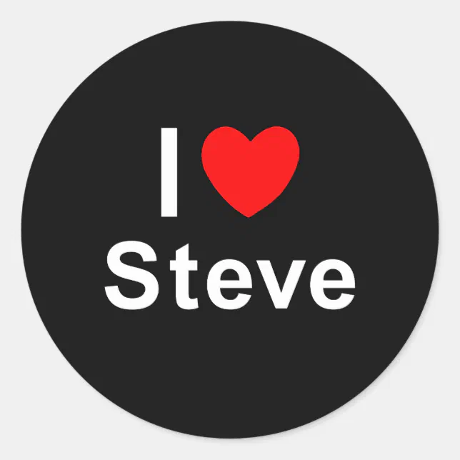 Steve Classic Round Sticker | Zazzle