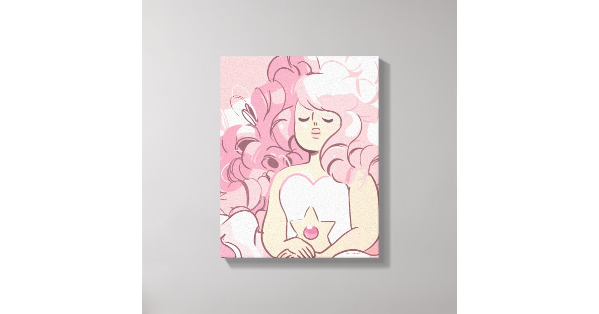 Steven Universe | Rose Quartz Illustration Canvas Print | Zazzle