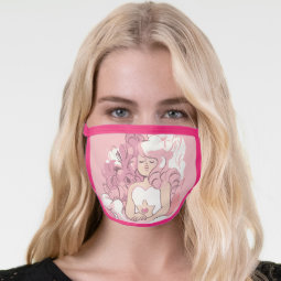 Steven Universe | Rose Quartz Illustration Face Mask | Zazzle