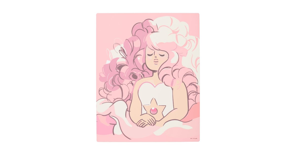 Steven Universe | Rose Quartz Illustration Metal Print | Zazzle